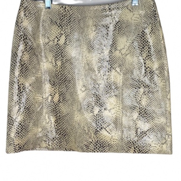 Esprit | Skirts | Esprit Snake Skin Print Leather Skirt | Poshmark